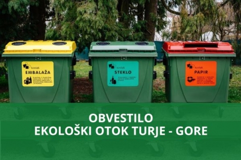 Obvestilo - ekološki otok Turje-Gore | Aktualno | Občina Hrastnik